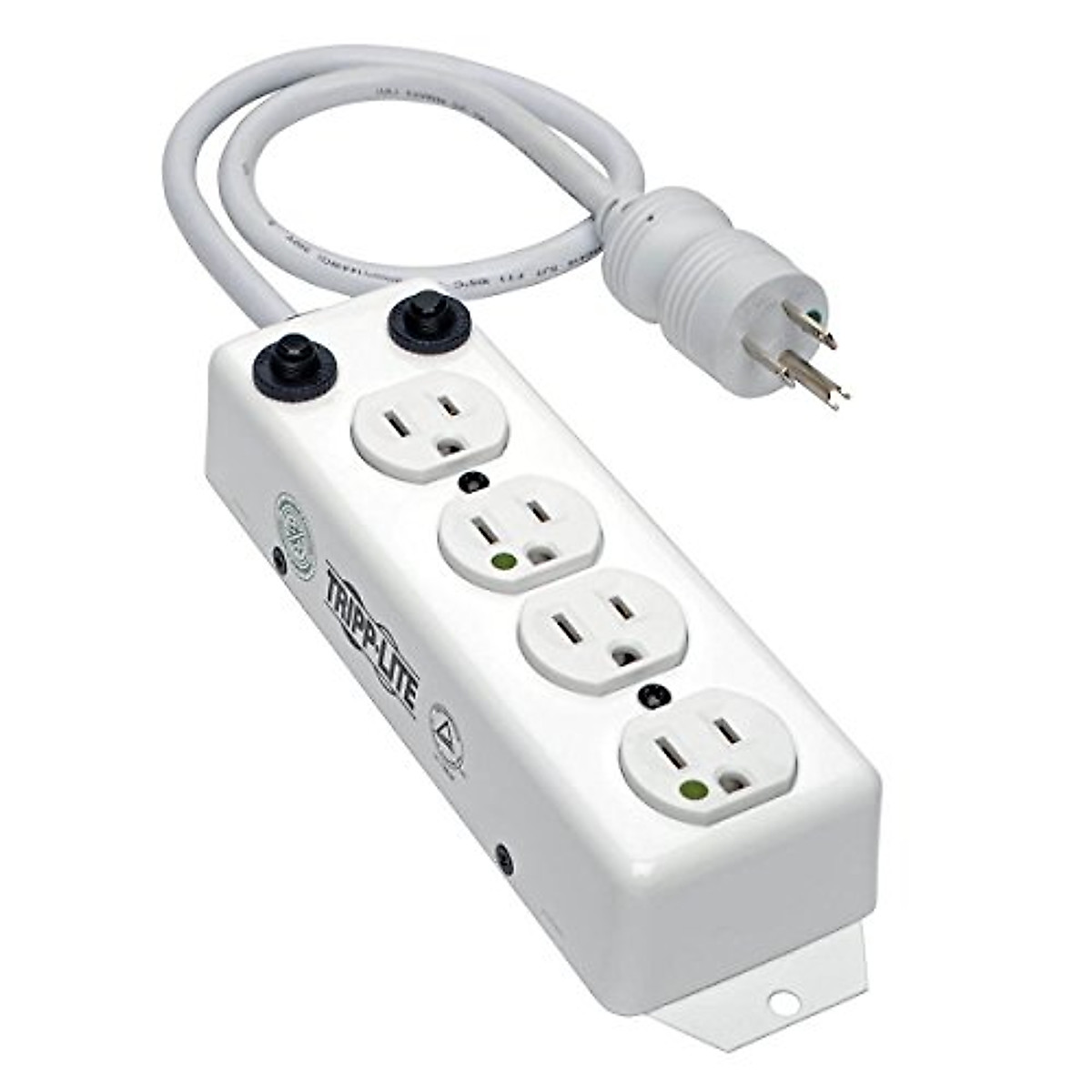 Tripp Lite Safe-IT Medical-Grade Power Strip, 4 15A Hospital-Grade Outlets, 7ft. Cord, UL 1363A, (PS-407-HG-OEM)