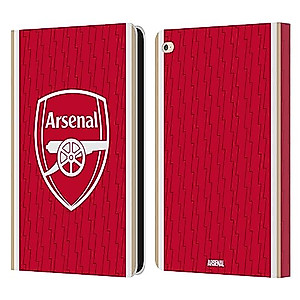 Head Case Designs Officially Licensed Arsenal FC Home 2023/24 Crest Kit Leather Book Wallet Case Cover Compatible with Apple iPad Air 2 (2014)