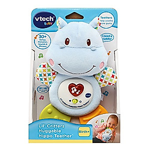 VTech Baby Lil' Critters Huggable Hippo Teether Blue