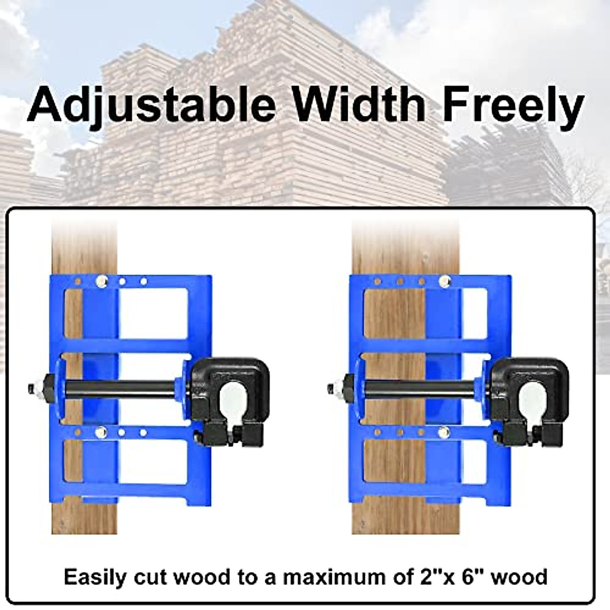 Kweetle Vertical Chainsaw Mill Lumber Cutting Guide Saw Steel Timber Chainsaw Attachment Cut Guided Mill Wood for Builders and Lumberjacks