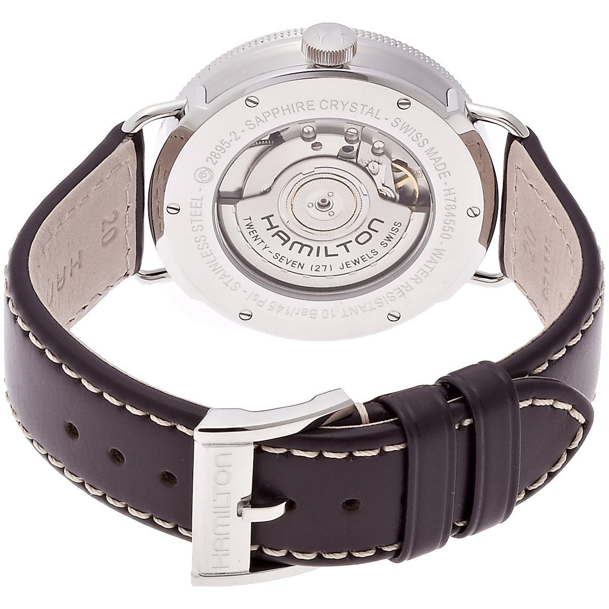 Hamilton Men's HML-H78455543 Khaki Analog Display Swiss Automatic Blue Watch