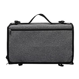 Ai CAR FUN Hanging Yarn Knitting Storage Organizer with 4 Compartments, Clear Wall Display Bulky Yarn Organizers Over The Door, Hanging Bags for Knitting Needles, Crochet Hooks