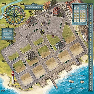 Thunderworks Games - Cape May | Seaside Resort City Building Board Game | Strategy Resource Management and Set Collection | Thematic Board Game | Ages 14+ | Family Game for 1-4 Players |60-120 Minutes