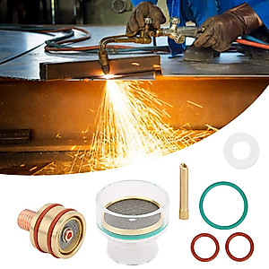 Welder The Rubber Torch 3.2Mm Tfm53Ncn Tig Welding Kit Tig Torch Welding Torch Glass Cup Collet for Wp9 Wp202.4Mm (1.6mm)