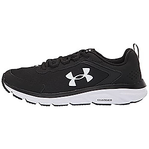 Under Armour Women's Charged Assert 9, Black/White, 9.5 US