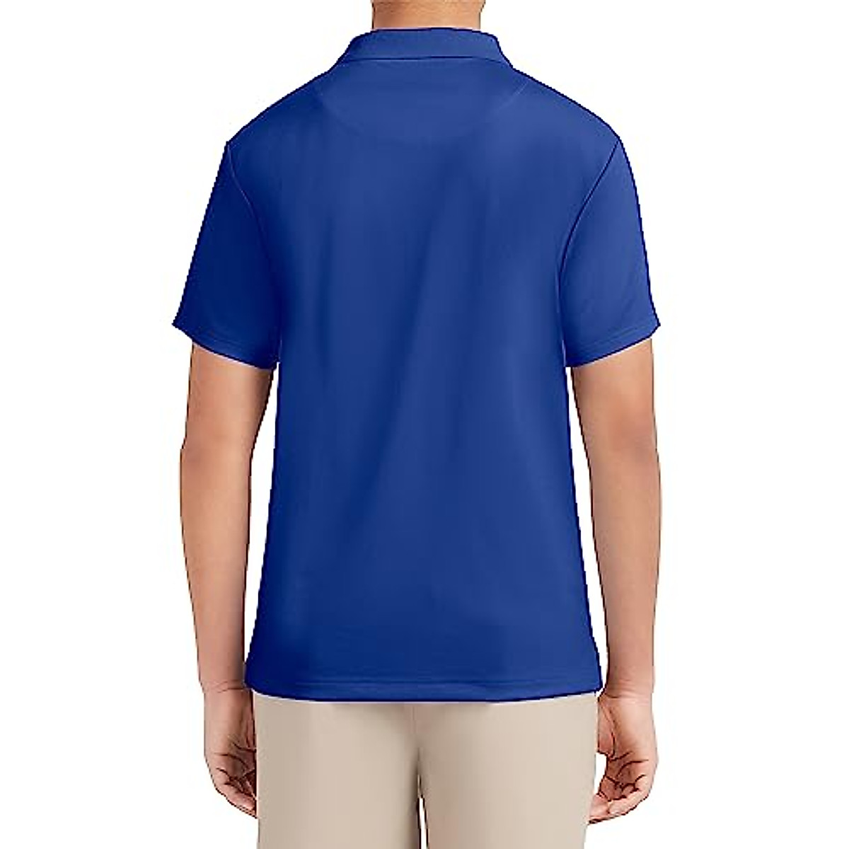 Nautica mens Uniform Short Sleeve Performance Polo Shirt, Royal Blue, 36-37 US