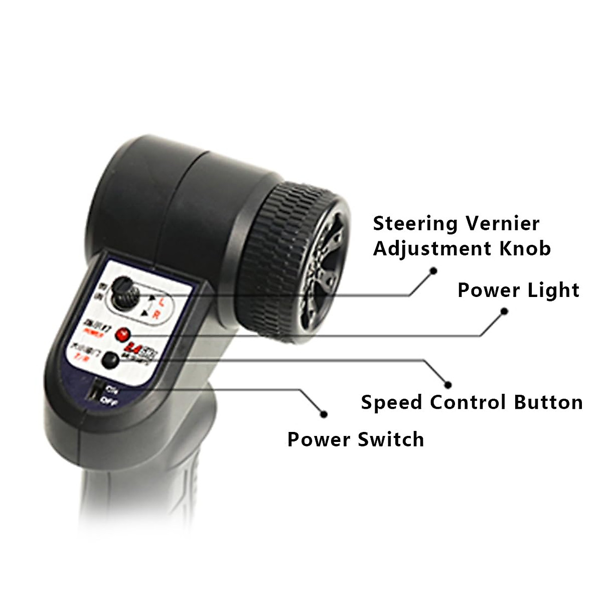 KAROYD RC Mini-Truck, D12mini 1/16 2.4Ghz RC Car Truck - White