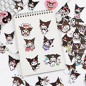 Funnwish 50Pcs Cute Stickers Kawaii Stickers Kuromii Stickers Packs Stickers for Water Bottle Laptop Computer Phone Case Luggage Notebook Decals Stickers for Kids Teen Adults