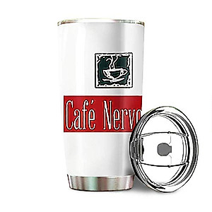 Cafe Nervosa Stainless Steel Tumbler 20oz & 30oz Travel Mug