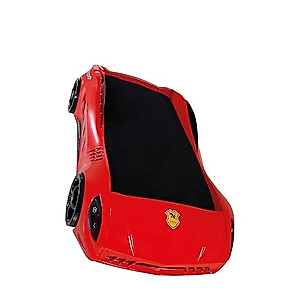 Shark Twin Race Car Bed, Remote Control, LED Lights, Sound FX, Rear Seat