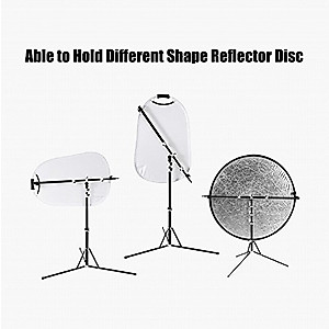 Fotoconic Multi Functional Reflector Holder, Boom Arm, Background Crossbar (21"-49" / 53-125cm) with Solid Locking Metal Swivel Head Grip