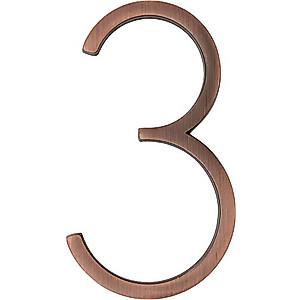 Distinctions by Hillman 844688 5-Inch Floating Mount House Bronze, Number 3