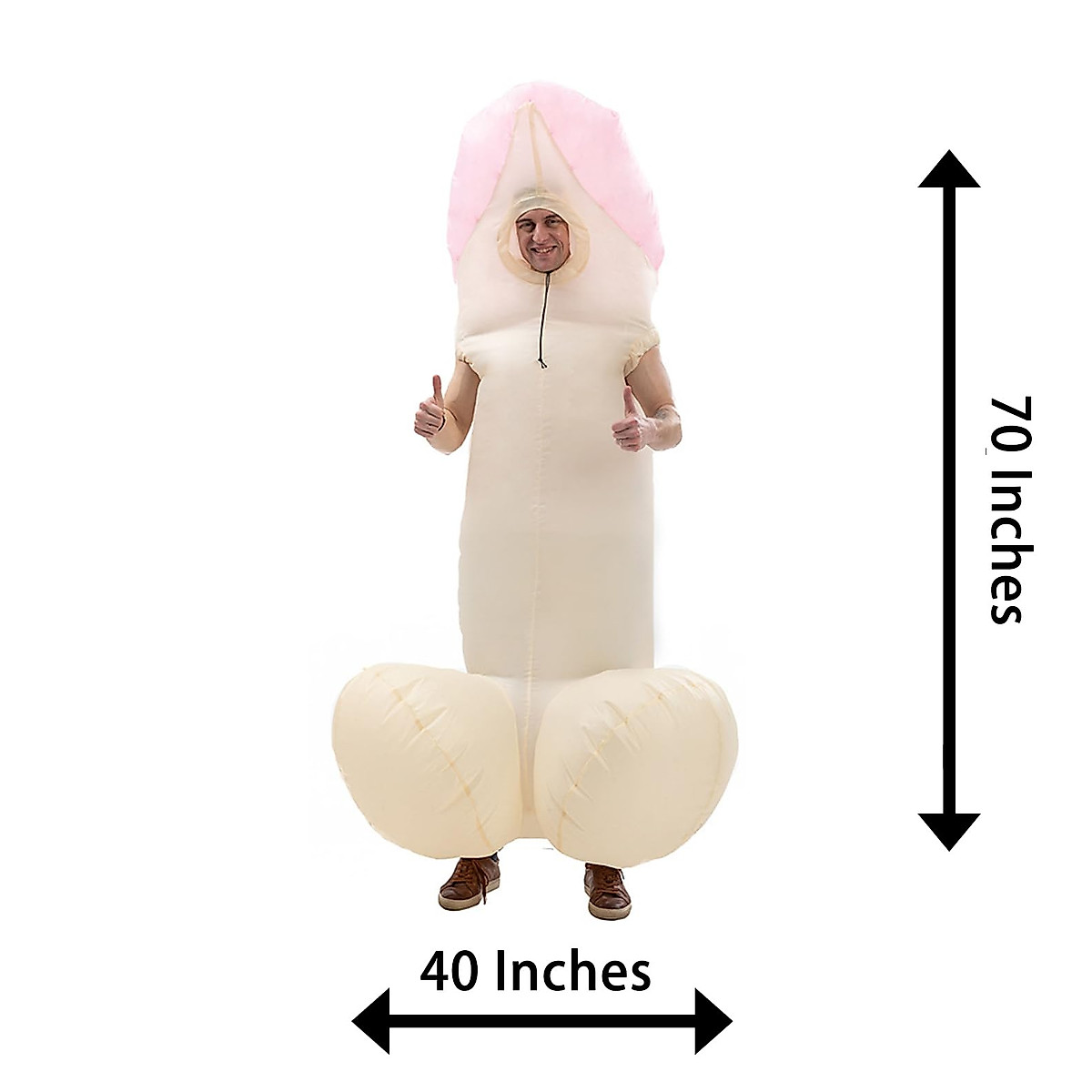 Vrogadso Penis Costume, Funny Penis Costume Costumes Inflatable Penis-Style 1