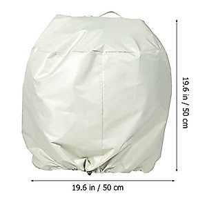 HANABASS Small Grill Cover BBQ Grill Cover Drawstring Grill Cover Garden Grill Cover Cover Round Grill Cover