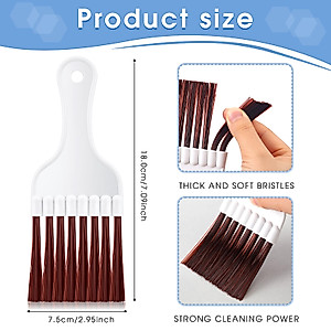 Boao 3 Pieces Air Conditioner Condenser Fin Cleaning Brush, Stainless Steel Air Conditioner Fin Cleaner, Refrigerator Coil Cleaning Whisk Brush (Classic)