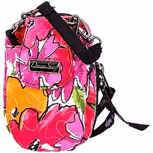 Donna Sharp Cell Phone Purse Crossbody Shoulder Bag for Women Ladies and Girls (Malibu Flower)