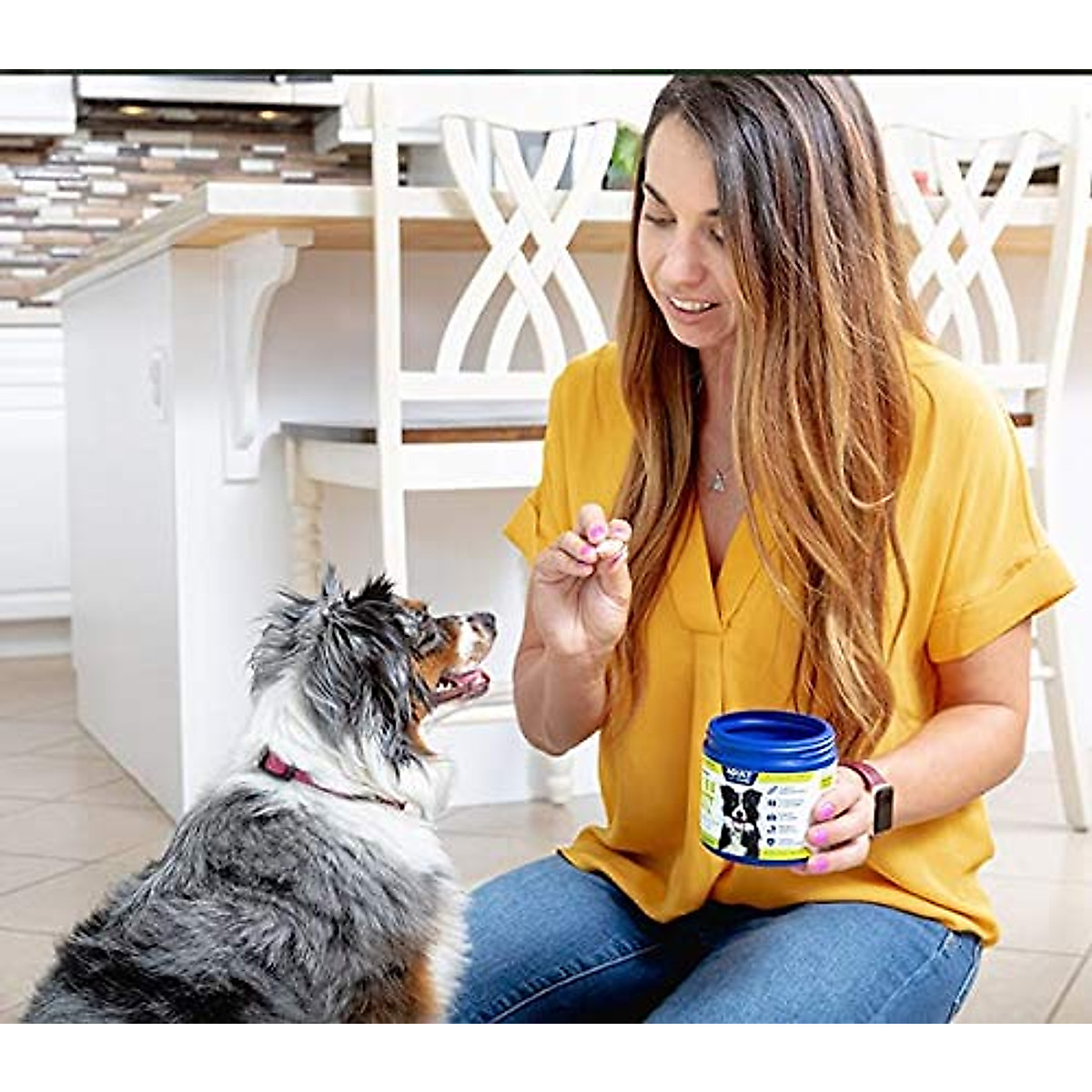 Vetericyn All-in 1 Multifunctional Dog Supplement | Digestive Enzymes + Glucosamine and Chondroitin for Bone and Joint Support + Vitamins, Antioxidants, Prebiotics, Probiotics, and Omegas. 90 Count