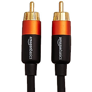 Amazon Basics Digital Audio Coaxial Cable - 4 feet, Speaker