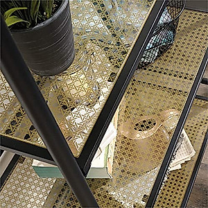 Sauder Boulevard Café Open Shelving, Black finish