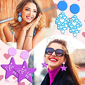 6Pcs Silk Screen Stencils for Clay - Floral Designs for Earring & Jewelry - Valentine's Day