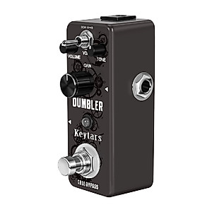 Keytars Analog Dumbler Guitar Effect Pedal for Elecdtric Guitar With Medium Low Distortion Mini Size True Bypass