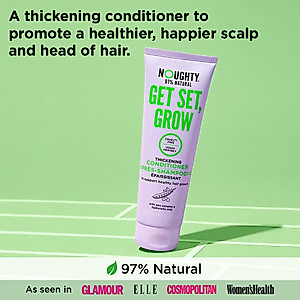 Noughty Get Set, Grow Hair Growth Conditioner Vegan Thickening Regrowth Repair Volumizing Hair, 250 ml, 8.4oz