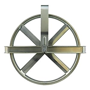 AACGIN Clothesline Pulley 8 Inch Metal Clothes Line Pulley Weather Resistant Nylon Rope Pulley for Outdoor Clotheslines Fits Rope Up to 3/5-in - Silver