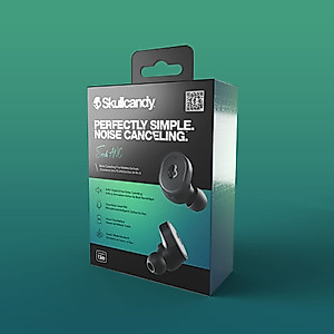 Skullcandy Sesh ANC In-Ear Noise cancelling Wireless Earbuds, 32 Hr Battery, Microphone, Works with iPhone Android and Bluetooth Devices - Black
