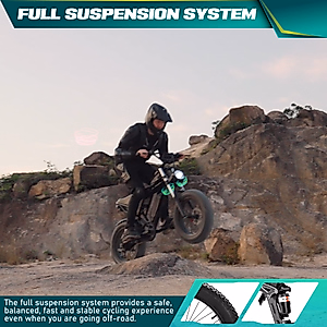 Electric Bike Adults 1000W Motor 30MPH with 48V 20AH Removable Lithium Battery 20" x 4.0 Fat Tire E Bike 40Miles with Professional Shim 7-Speed Beach Snow Mountain Electric Bicycle