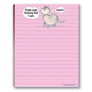 Stonehouse Collection Cat Notepads - 4 Assorted Funny Cat Note Pads - USA Made (Cat)