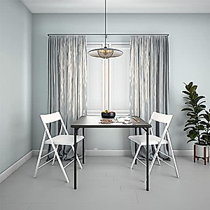 CoscoProducts COSCO Modern Slim Line Vinyl Padded Folding Chair, White