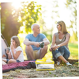 Beatifufu 10pcs Pizza Cooler Bag Car Organizer Bag Cooler for Car Portable Cooler Catering Supply Pizza Heat Bag Takeout Thermal Bag Delivery Storage Bag Hot Food Bag Insulated Bag Handle