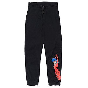 Miraculous Ladybug Little Girls Fleece 2 Pack Leggings Black/Red 5