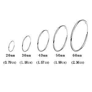 Hoop Earrings for Women Sterling Silver Circle Endless Big Earrings Hoops Jewelry,Fashion Gold Hoop Earring,Daimeter 50mm Christmas Gifts for Women
