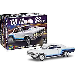 Revell 85-4520 1966 Chevy Malibu SS 2N1 Model Car Kit 1:24 Scale 92-Piece Skill Level 4 Plastic Model Building Kit