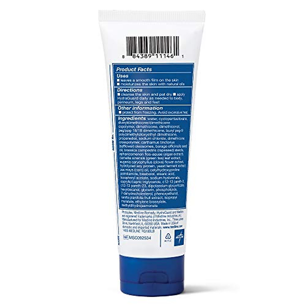 Medline Remedy Phytoplex Hydraguard Skin Cream, 4 Oz, Model:MSC092534
