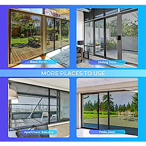 Garage Door Screen For 2 Car 18x7FT, Magnetic Screen Garage with Retractable Fiberglass Mesh and Heavy Duty Weighted Bottom, Easy Assembly & Pass, Hands Free Screen Door w/ 40 Magnets for Garage/Patio