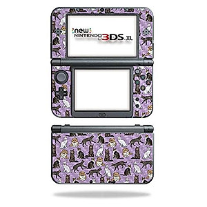 MightySkins Carbon Fiber Skin for Nintendo New 3DS XL (2015) - Cat Chaos | Protective, Durable Textured Carbon Fiber Finish | Easy to Apply, Remove, and Change Styles | Made in The USA
