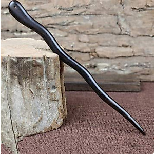 Myhsmooth Zz-bg-charming 2 Count Hair Sticks Natural Ebony (Black Sandalwood) Handmade Carved Hair Clip Shawl Hair Pins Pack of 2 Pcs :Charming