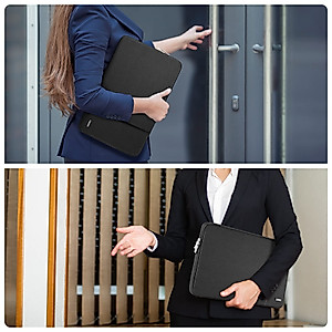 Portable Monitor Case 15.6 Inch,Losong Protective Carrying Sleeve for Most 15.6 in Portable Monitors,Water Resistant Portable Computer Laptop Display Bag with Accessory Pocket,Size-15.3"x9.8" Black