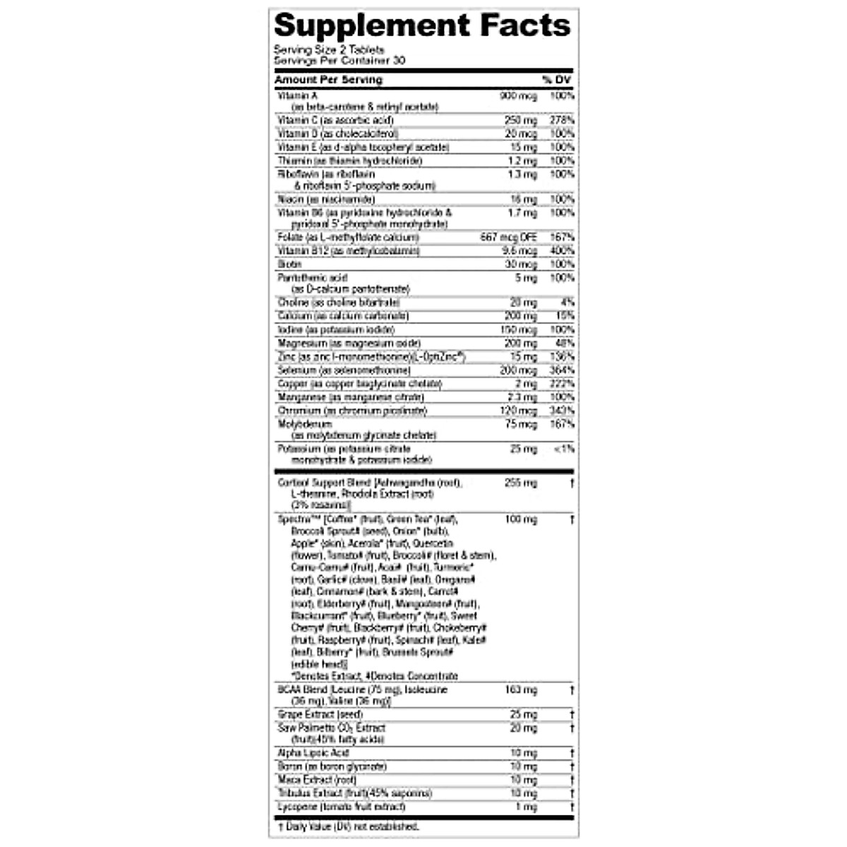 Nugenix Men's Daily Testosterone Multivitamin - 19 Vitamins and Minerals, Supports Free Testosterone