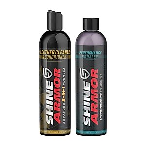 SHINE ARMOR Leather Cleaner & Synthetic Engine Oil Treatment, Cleaner & Conditioner Protector for Couches Car Interior, Reverses Engine Wear and Increases Vehicle Life