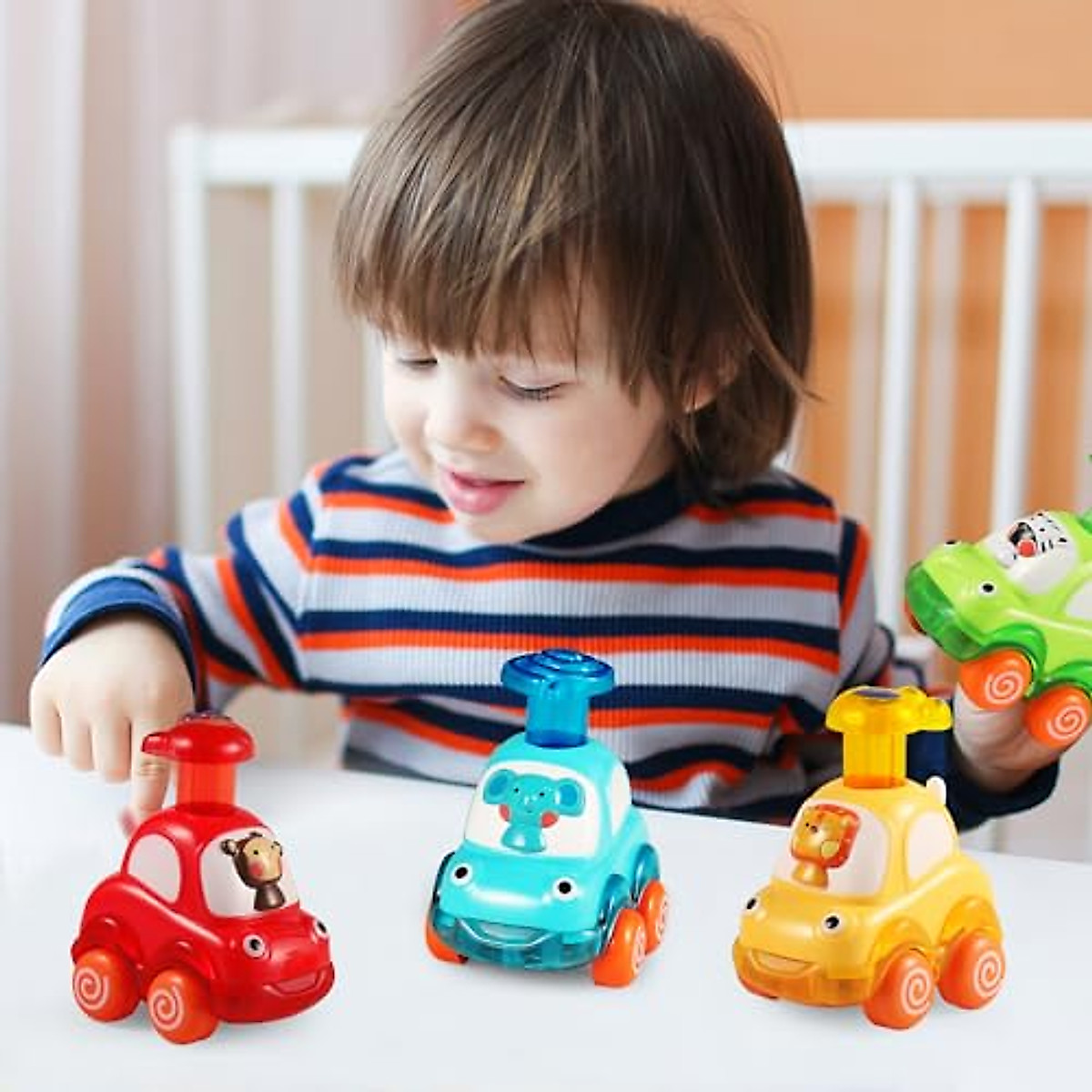 ALASOU Animal Car Baby Toys for 1 2 Year Old Boy|First Birthday Gifts for Toddler Toys Age 1-2|1 2 Year Old Boy Birthday Gift for Infant Toddlers