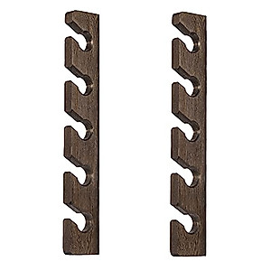 keletop Hat Rack for Wall Baseball Cap Organizer Hanger (2 Pack) Modern Wooden Hat Holder Wall-Mounted Caps Display for Closet Door Bedroom Entryroom Laundry (Brown) …