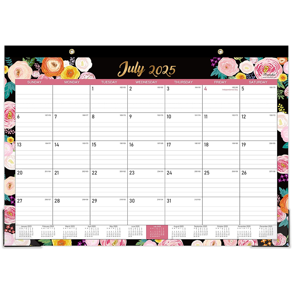 2023 Desk Calendar - 12 Monthly Desk/Wall Calendar 2023, January 2023 - December 2023, 16.8" x 12" Monthly Desk Calendar Pad with Corner Protectors, Thick Paper, Ruled Blocks