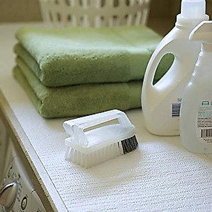 Duck Smooth Top EasyLiner Non-Adhesive Shelf Liner, 12 in x 10 ft Each Roll, Floral Midnight Bloom and White