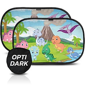 CARAMAZ Car Window Shade for Baby with Certified UV-Protection 2 Pack - 20"x12"