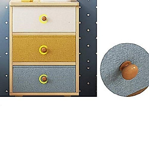 LHLLHL Bedside Table Mini Minimalist Bedroom Storage Cabinet, Bedside Table with Three Drawer Design