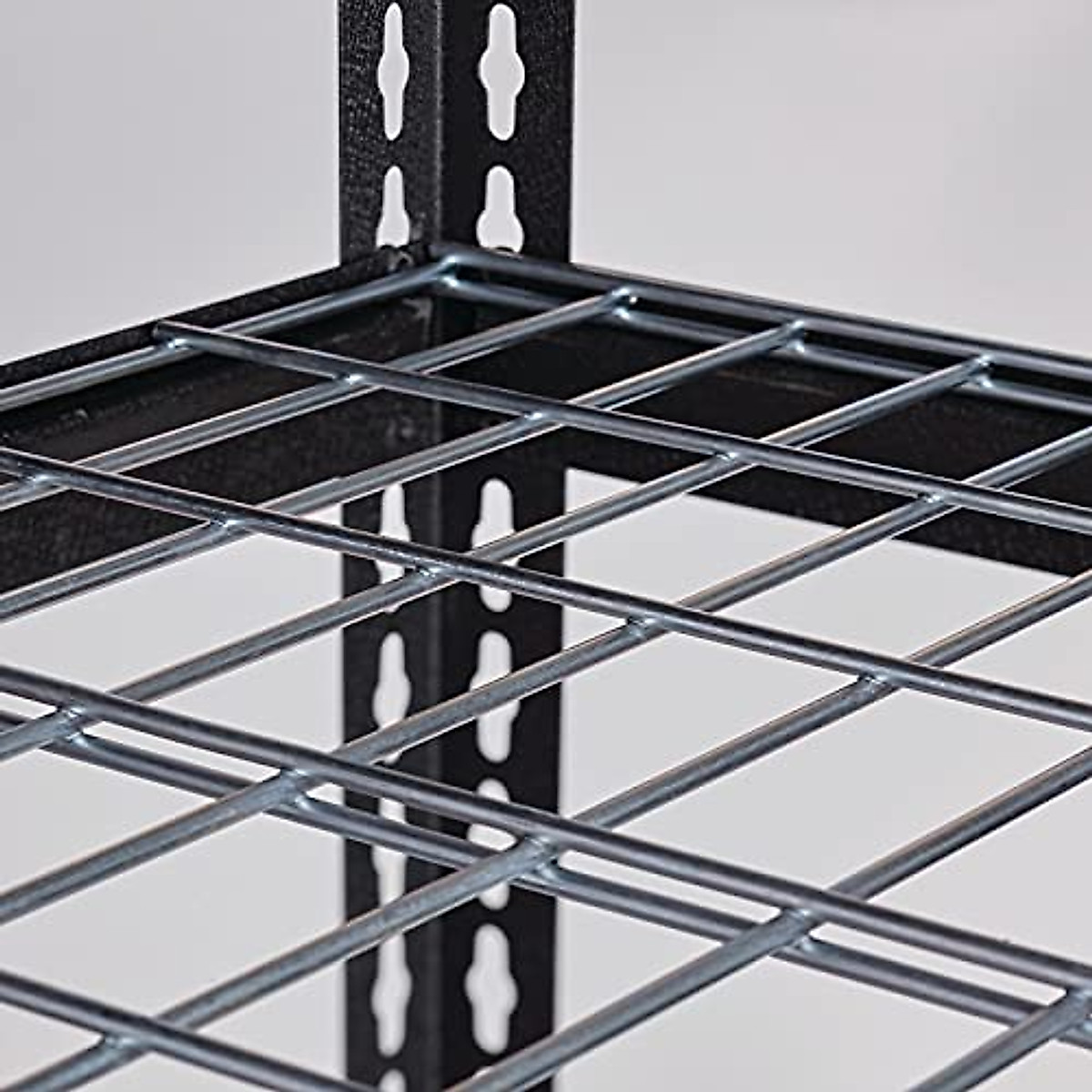 Iron Horse 2300 Deck Wire Shelving Unit, 4 Shelf, 18" X 36" X 60", Black, 18"D x 36"W x 60"H, Black & Zinc