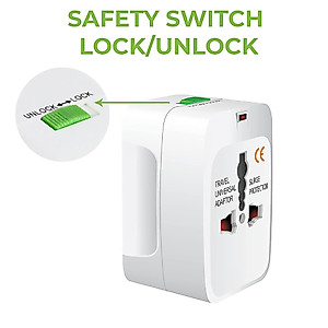 Worldwide Power Adapter Works for Panasonic LUMIX DMC-LX1 is Universal for 90% of Travel Between US/EU/CN/AUS/NZ/UK Type